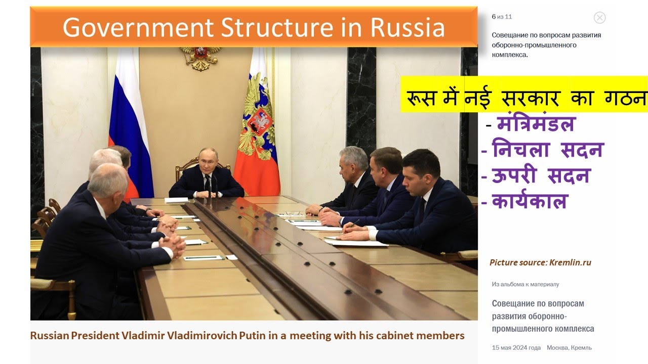 Government Structure in Russia & President Putin's New Cabinet - YouTube
