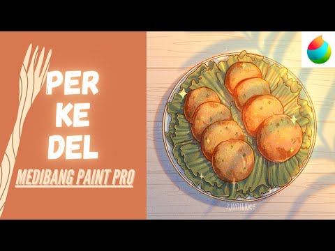 Perkedel | digital painting with medibang paint pro | FOOD ILLUSTRATION ...