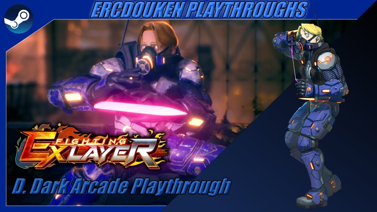 Fighting EX Layer (PC/Steam) - D. Dark Arcade Playthrough - YouTube