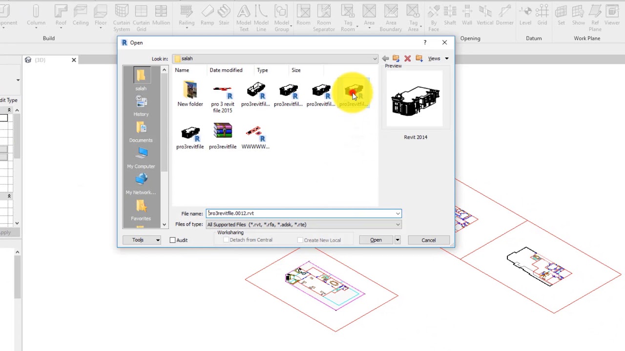 01 opening file revit intro - YouTube