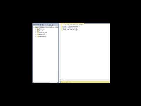 Creating table and inserting data in SQL - YouTube