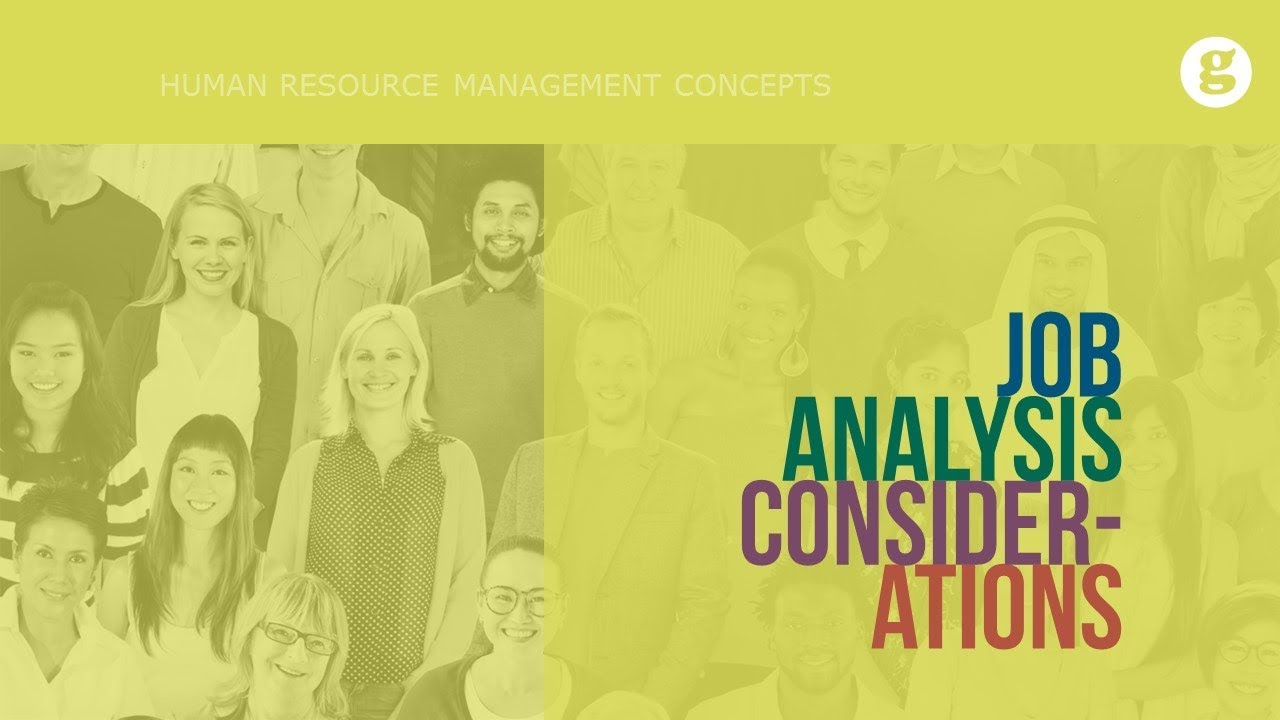 Job Analysis Considerations - YouTube