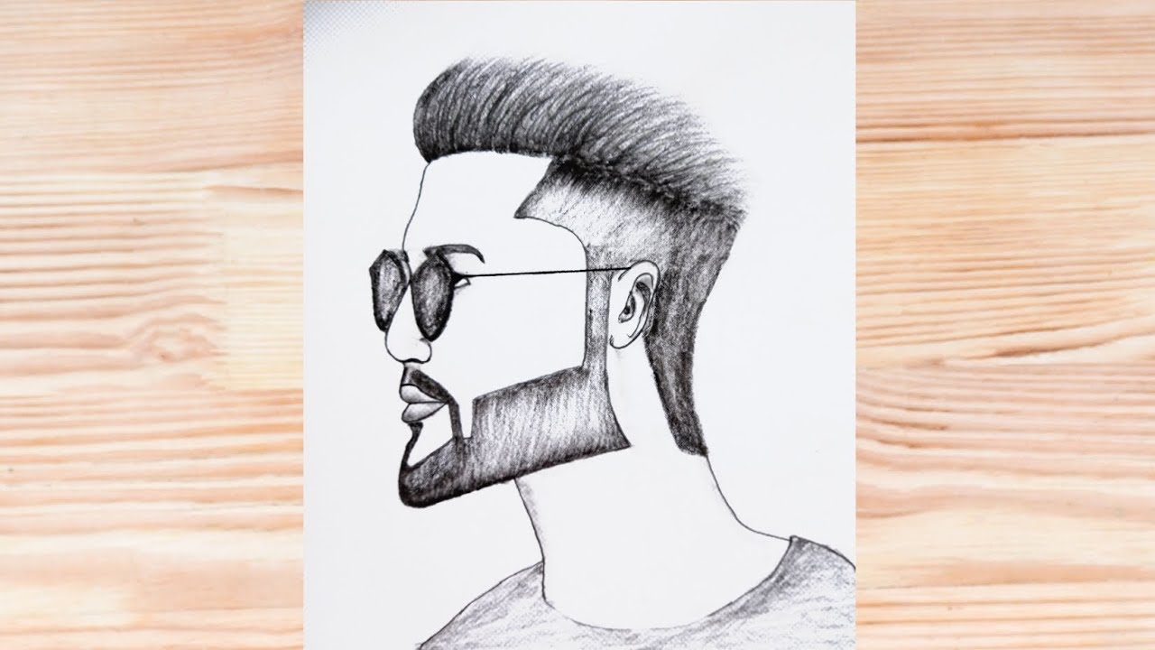 How to Draw a Boy with beard || Step by Step boy drawing || #art # ...