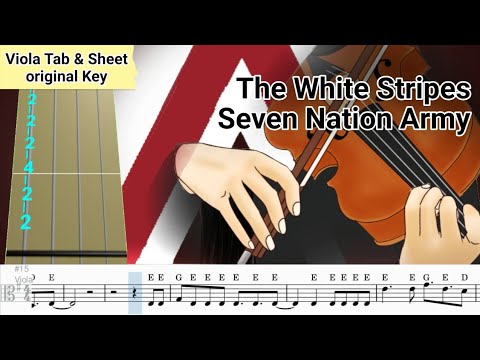 The White Stripes - Seven Nation Army Viola Tab & Sheet - YouTube