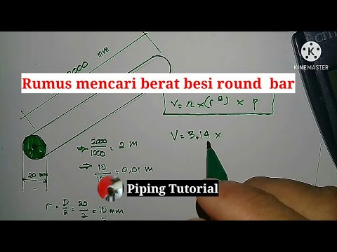 Rumus mencari berat round bar - YouTube