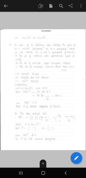 WhatsApp me @ 8130648819 abstract algebra practice set 7 for IIT Jam csir net gate nbhm tifr ...