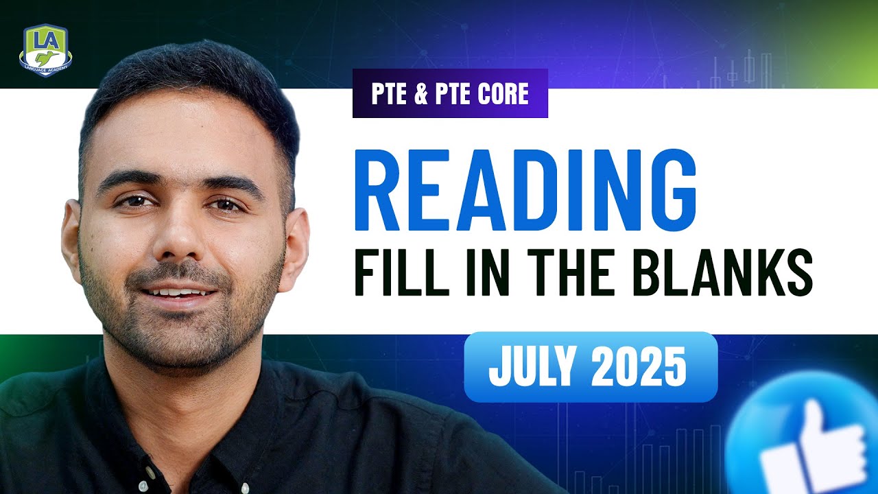 PTE & PTE Core | Reading Fill in the Blanks | Most Repeated Questions July 2025 | Language ...