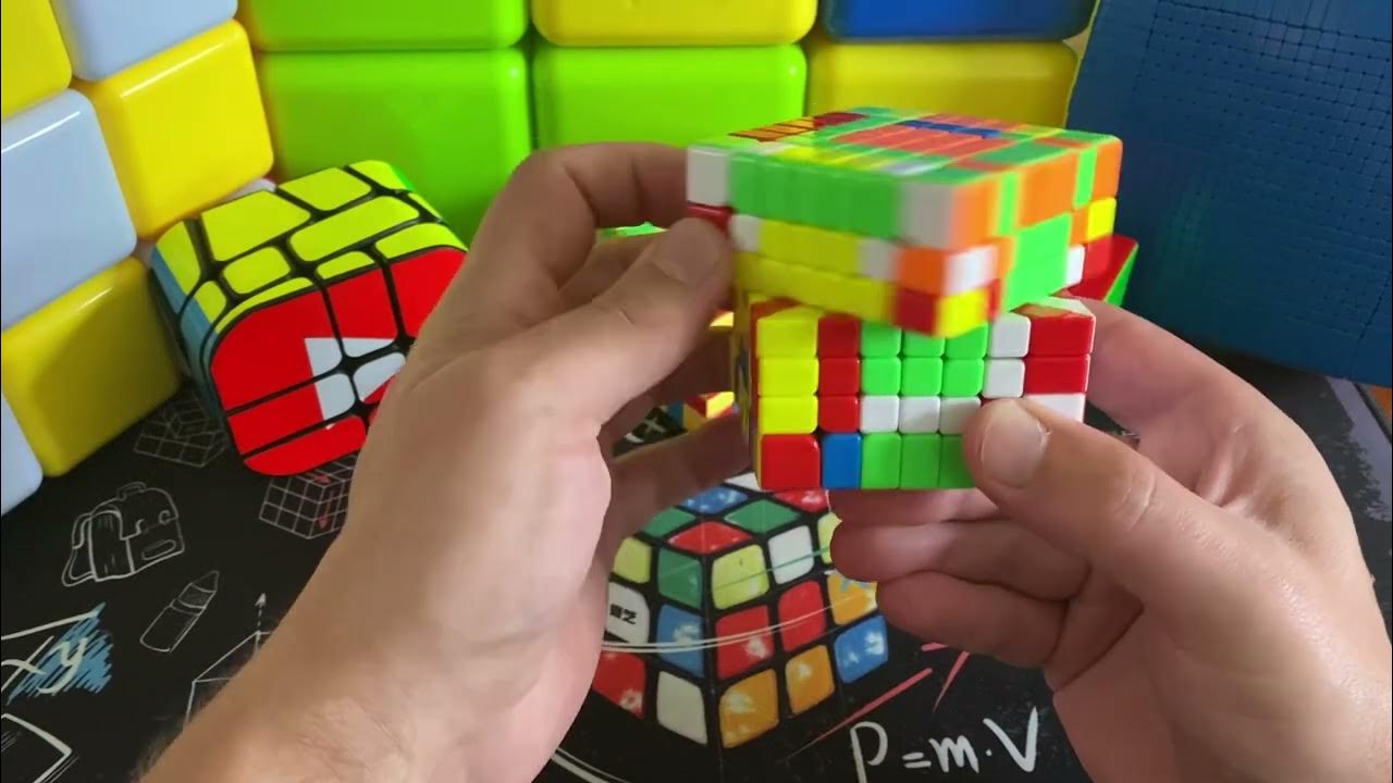 Super flip pattern on magnetic Rubik’s cube 7x7 - YouTube