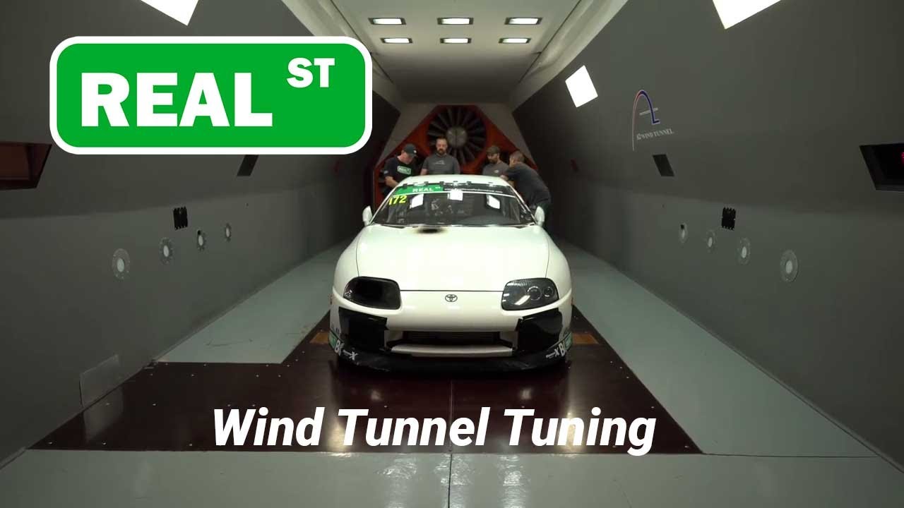 Real Street Drag Racing Supra Wind Tunnel Aero Tuning - YouTube