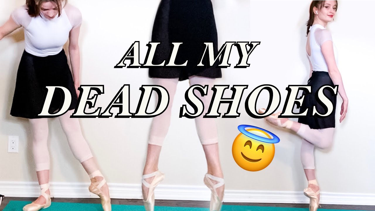 My DEAD POINTE SHOE haul (very broken) - how I prepare my shoes - YouTube