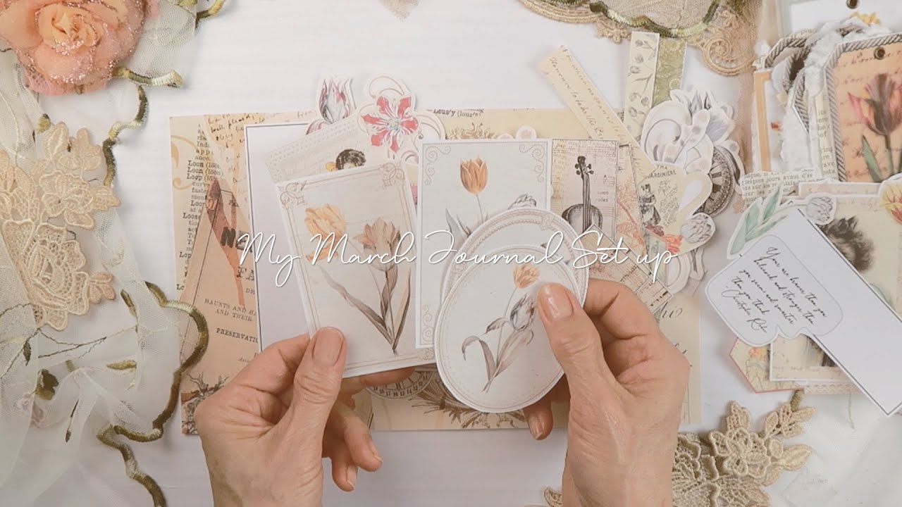 March Journal Setup, DIY Make My Own Journal Notebook, Embellish with ...