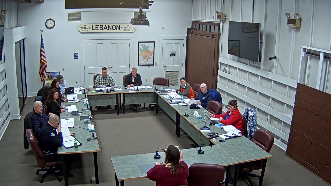 Lebanon Oregon City Council Meeting 1-8-2020 - YouTube