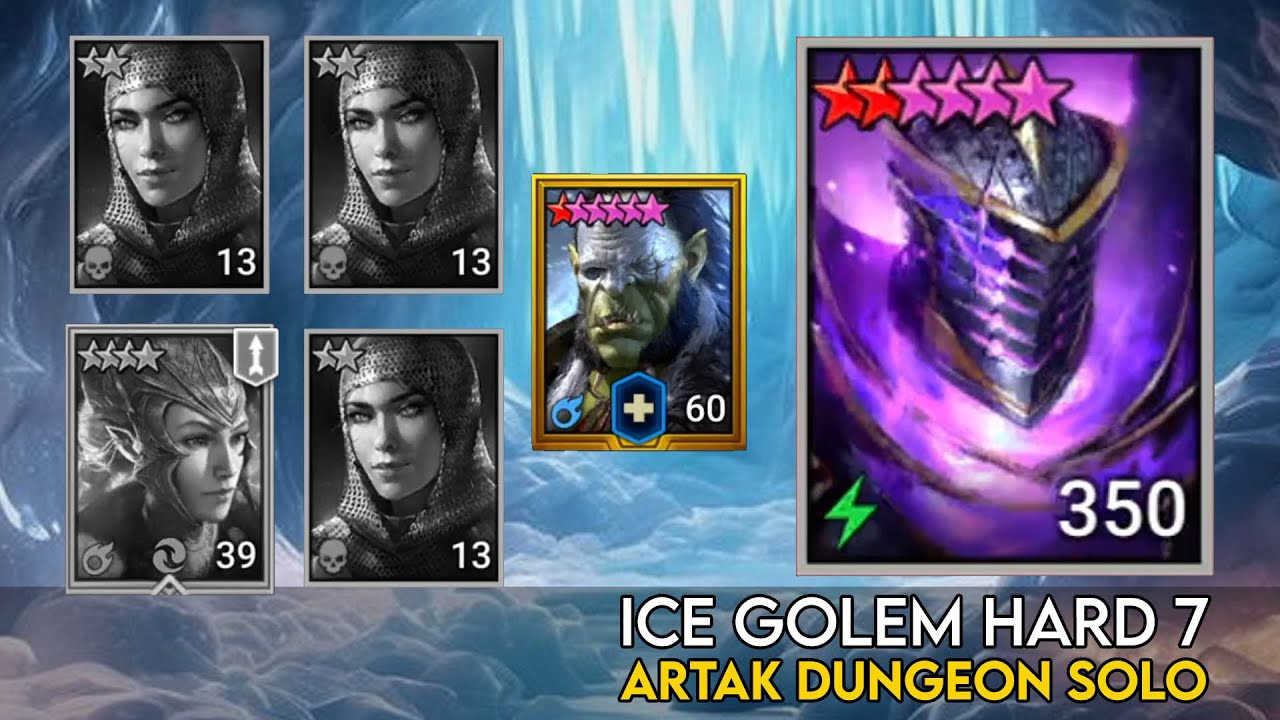 Ice Golem 5 Hard - Artak Dungeon Solo | Raid Shadow Legends Guide - YouTube