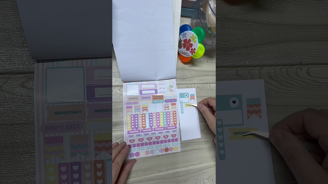 Asmr #comment créer un marque page avec stickers #sticker - YouTube