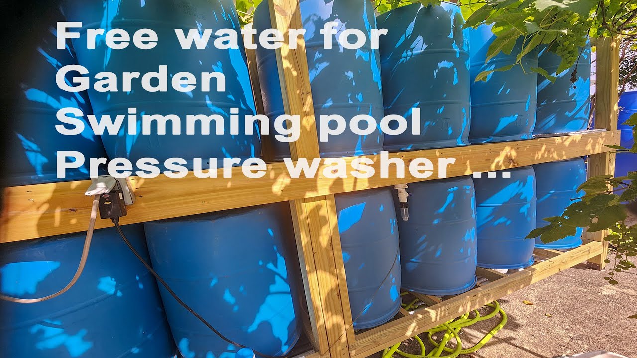 Building Your Own Rainwater Barrel Collection System - YouTube