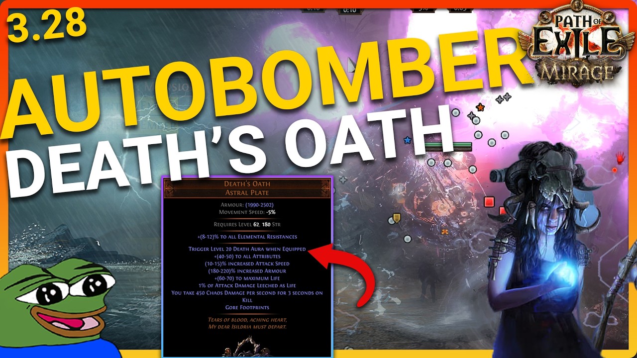 PoE 3.28 | New Build Death's Oath Occultist | AutoBomber | Path of ...