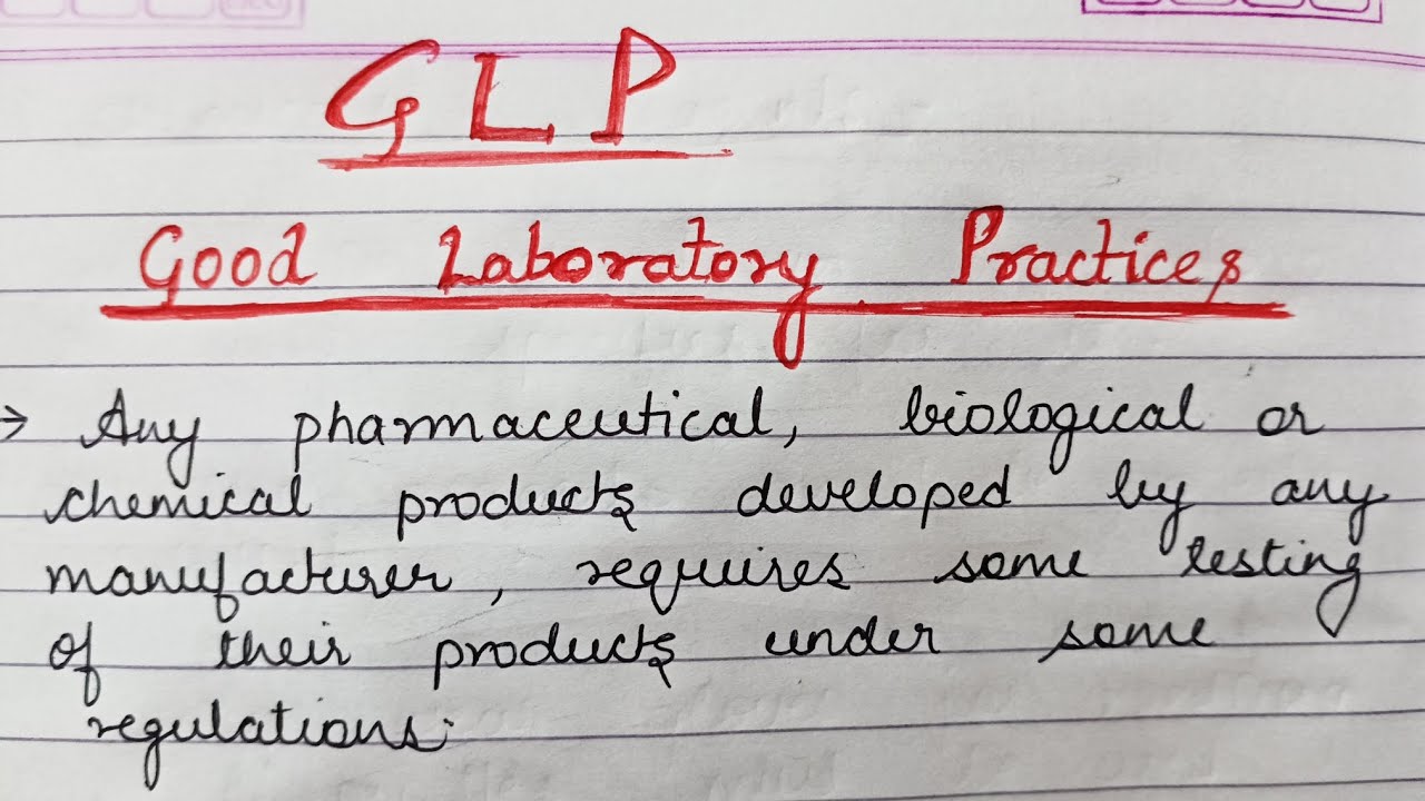 Good Laboratory Practices (GLP) - YouTube