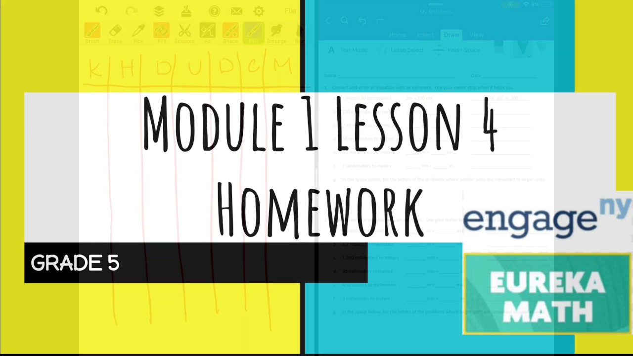 Engage NY // Eureka Math Grade 5 Module 1 Lesson 4 Homework - YouTube
