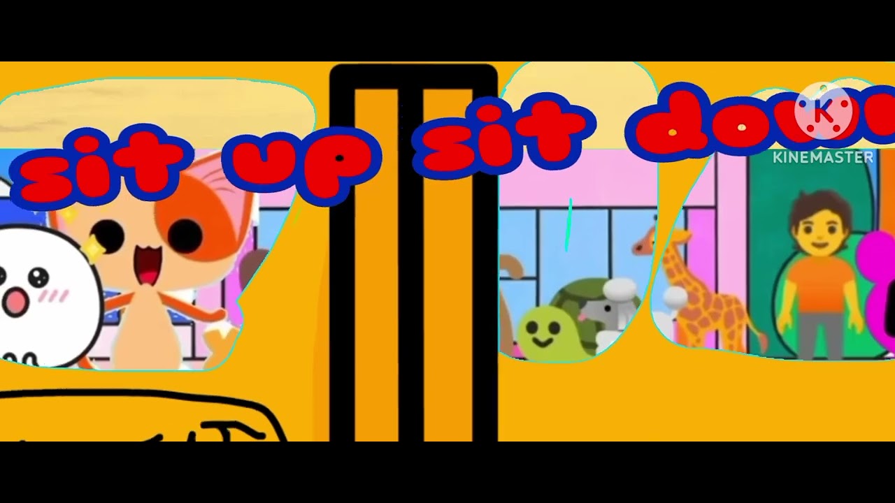 The wheels on the edewcate golden bus by gio's learning videos - YouTube