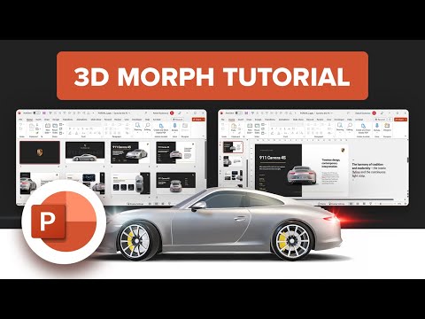 PowerPoint Tutorial: 3D ✨ Porsche animation and basics of morph transition #powerpoint #tutorial