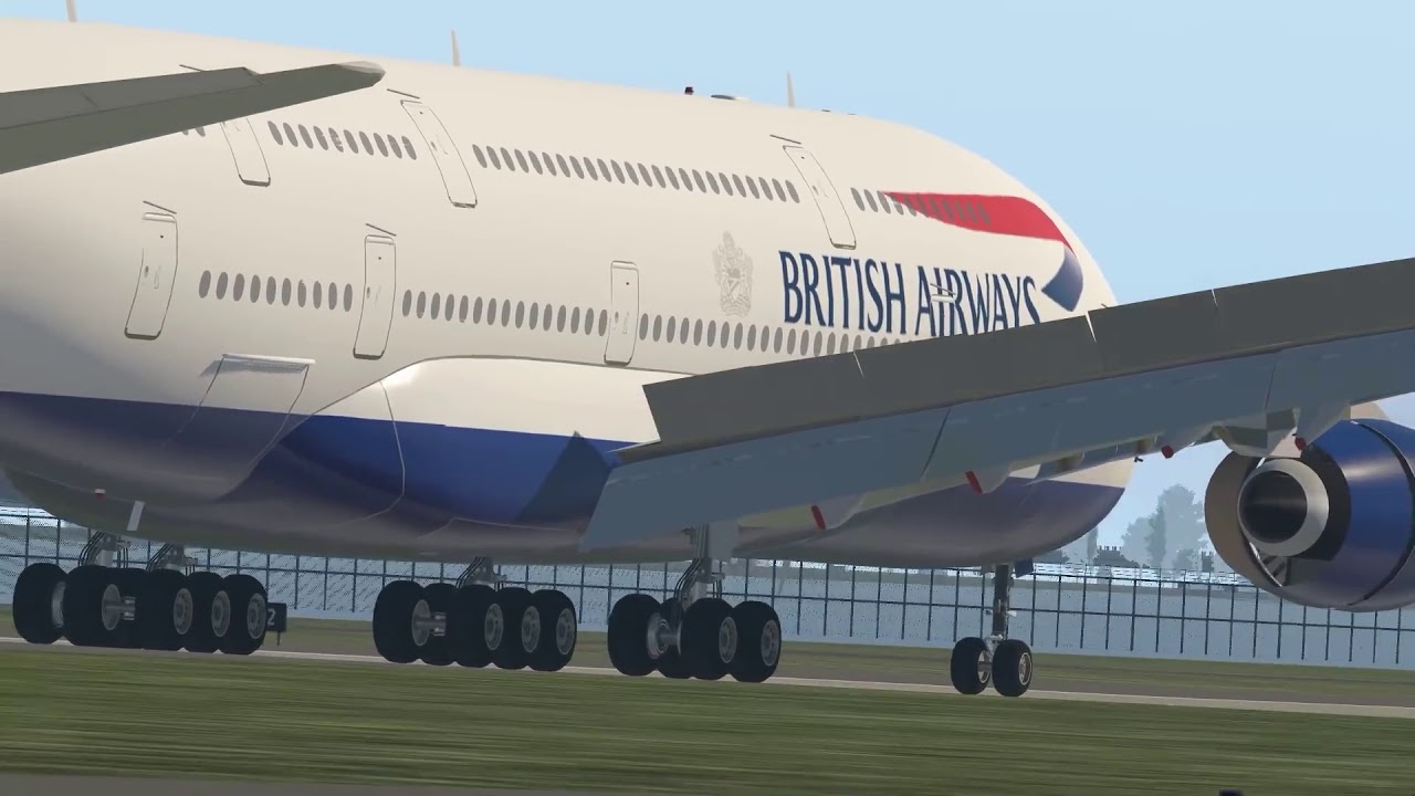 A380 Runway Overrun Emergency Landing - X-Plane 11 - YouTube