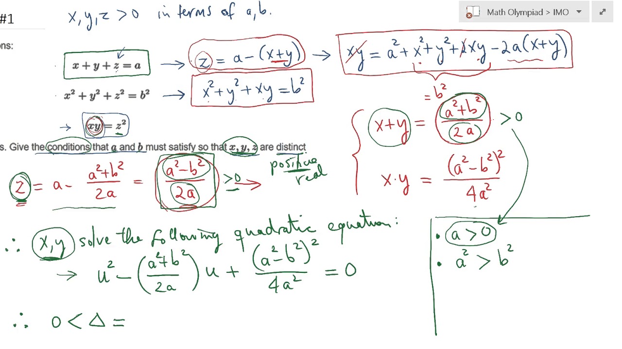 1961 IMO Problem #1 - YouTube