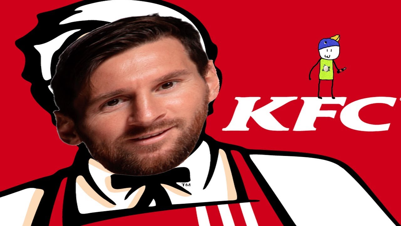 omg messi trabajando en kfc - YouTube