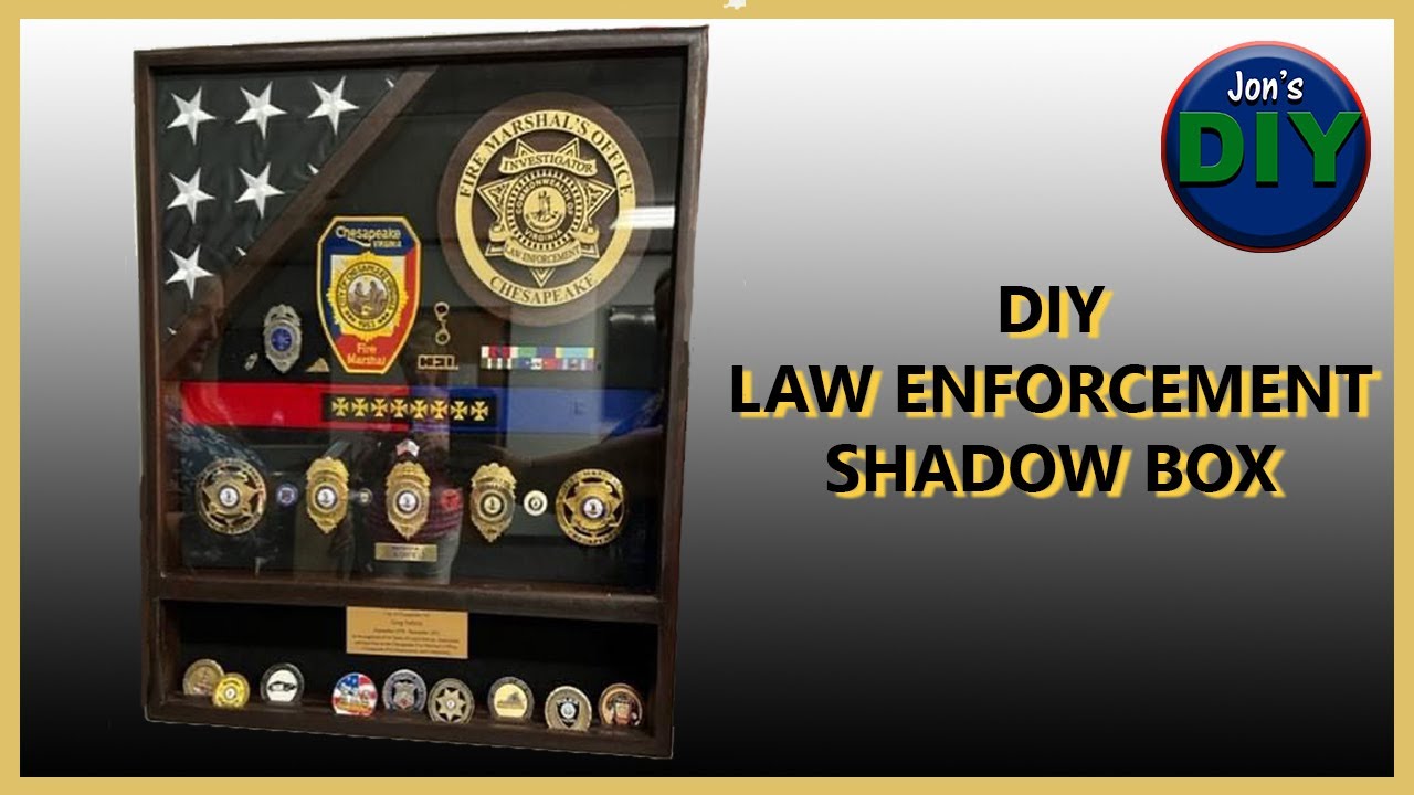 DIY Law Enforcement Shadowbox (Jon's DIY) - YouTube