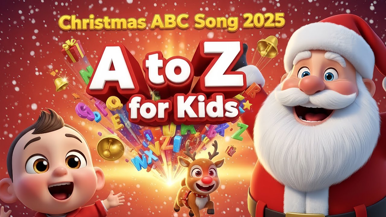 Christmas ABC Song 2025 🎄🚒🦓 A to Z for Kids - YouTube