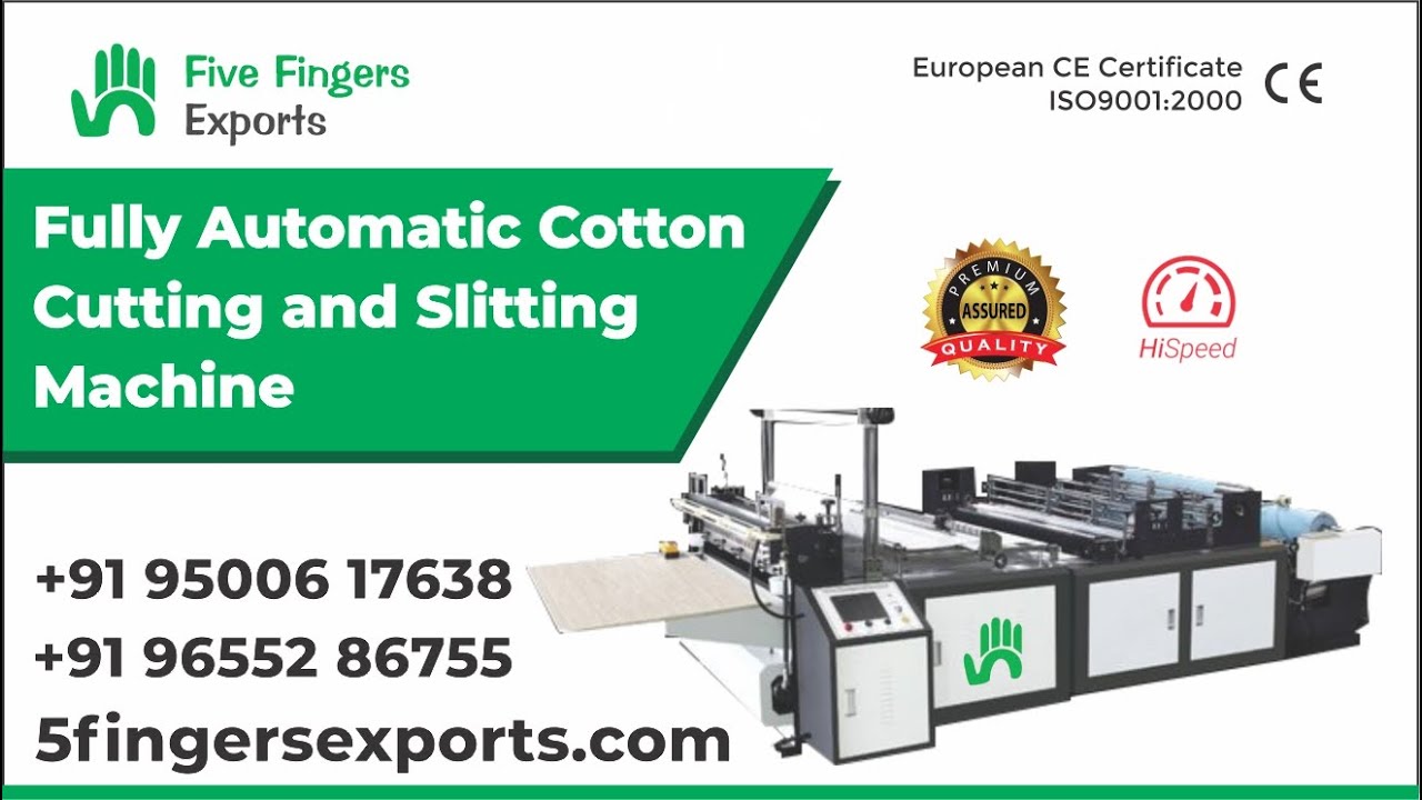Cotton Fabric Slitting And Sheet Cutting Machine ( Cotton Bags) | Five ...