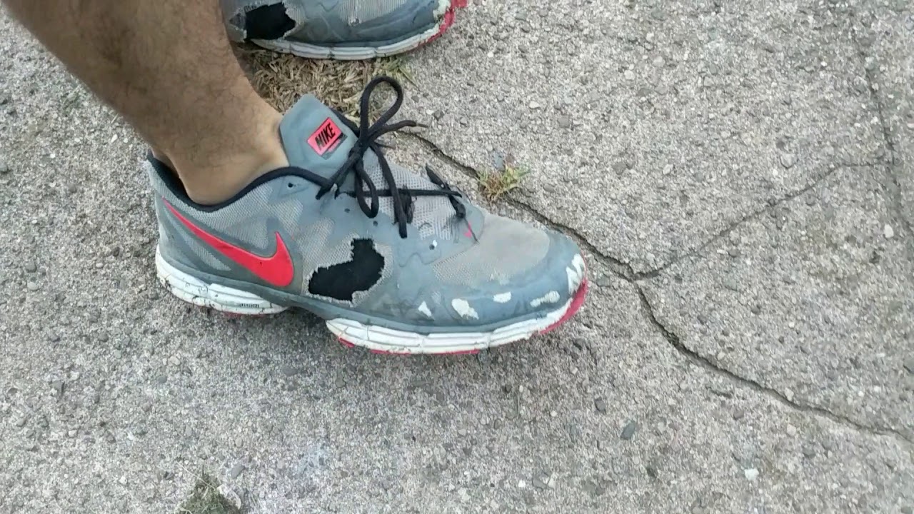 The Last Morning Walk Wearing Trashed Nike Trainer Running Shoes-1 ...