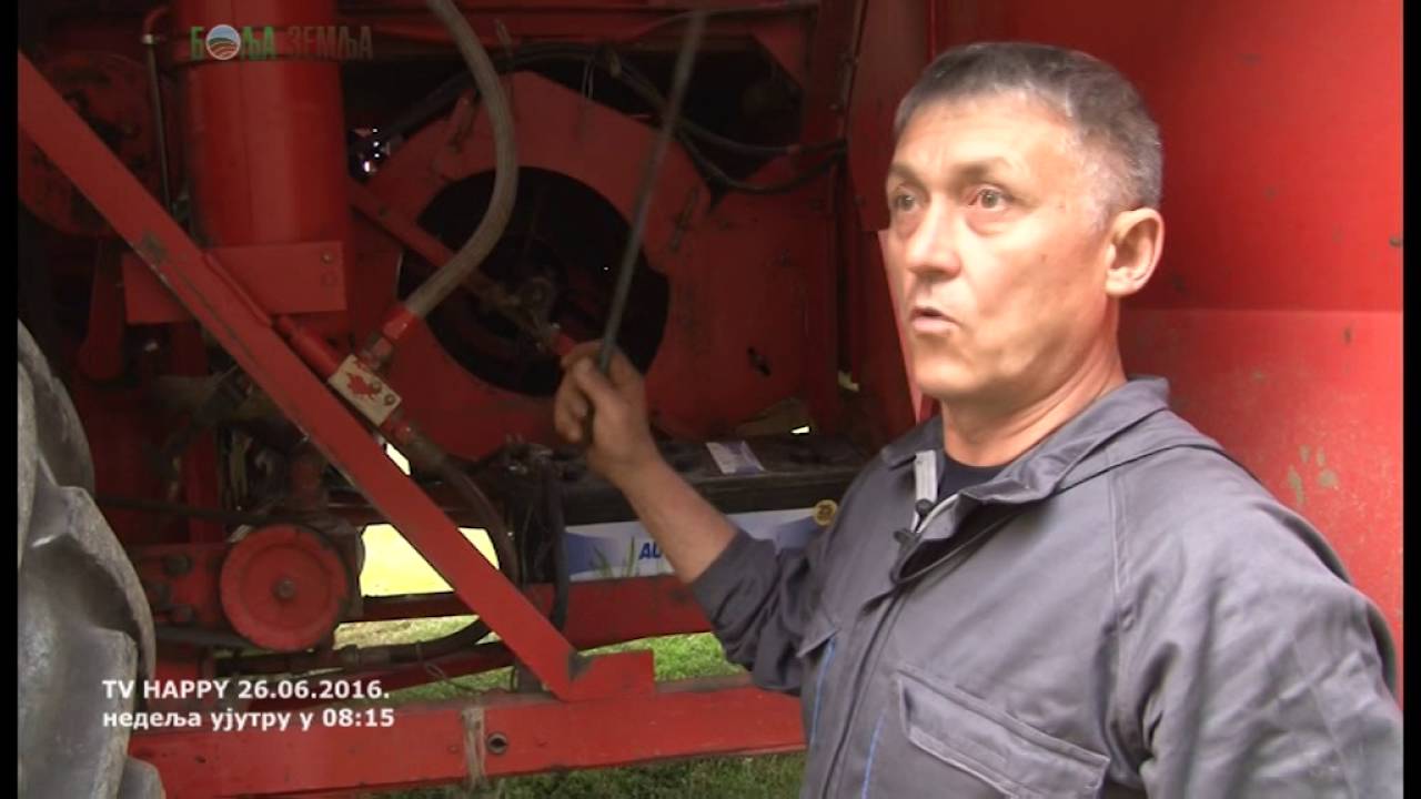 Podesavanje i podmazivanje kombajna ZMAJ pred zetvu - YouTube
