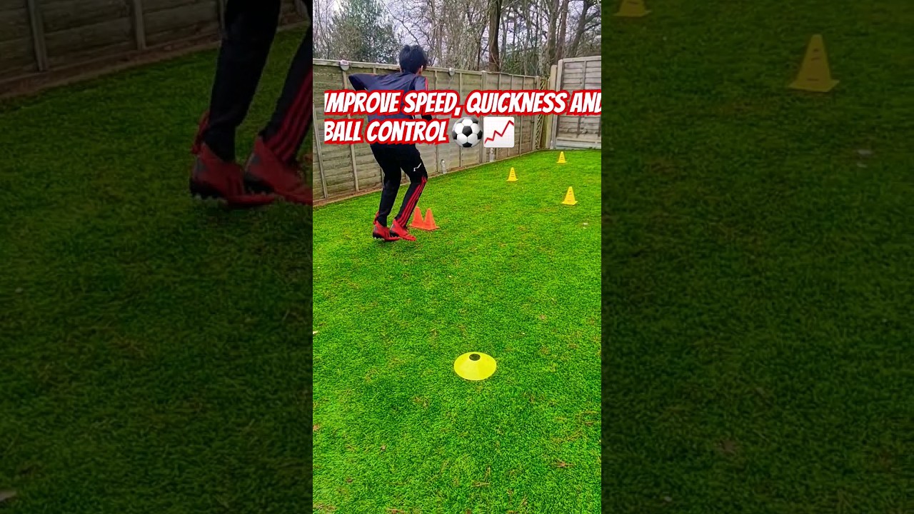 Improve your speed, quickness & ball control with this training drill⚽️ ...