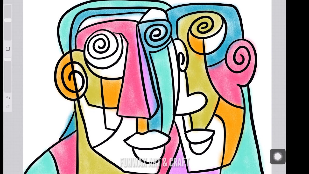 Cubism Art Tutorial: Transforming Faces with Geometric Shapes #cubism # ...