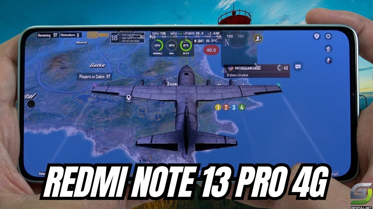 Redmi Note 13 Pro 4G test game PUBG Mobile | Helio G99 Ultra FPS ...