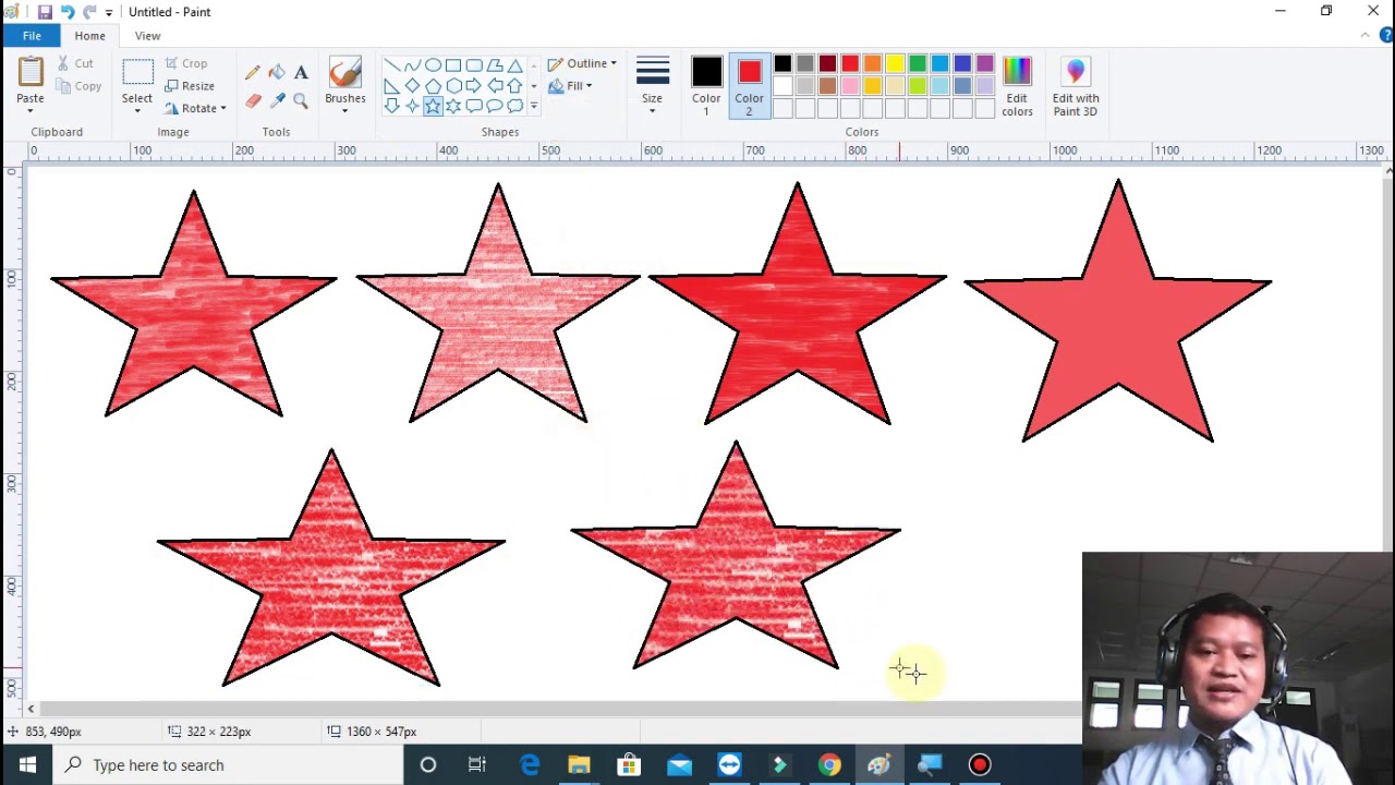 Menu FILL dan COLOR pada Ms Paint - YouTube