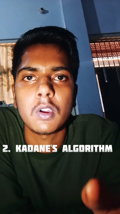 Max Subarray Sum: Brute Force Approch and Kadane's Algorithm - YouTube