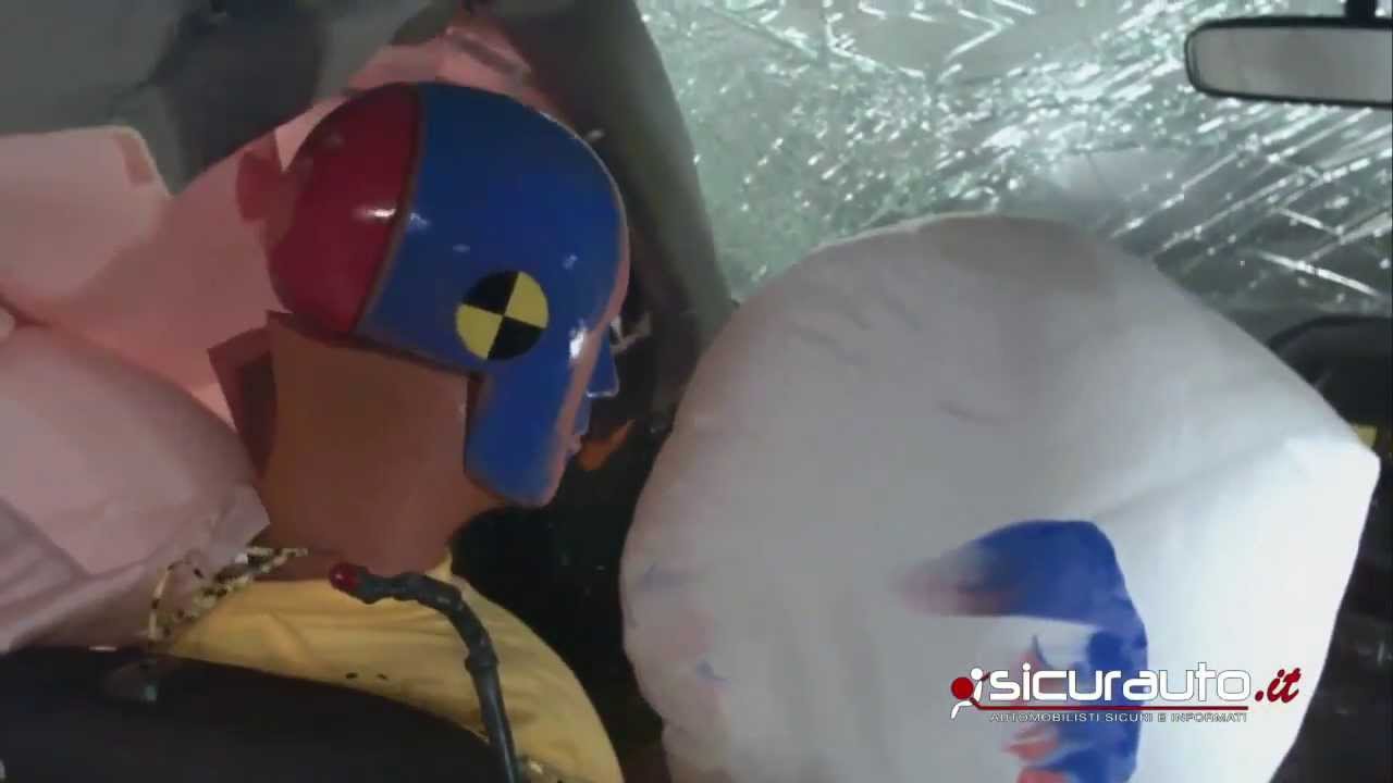 Crash test Small Overlap IIHS - Mitsubishi Outlander Sport (ASX) - YouTube