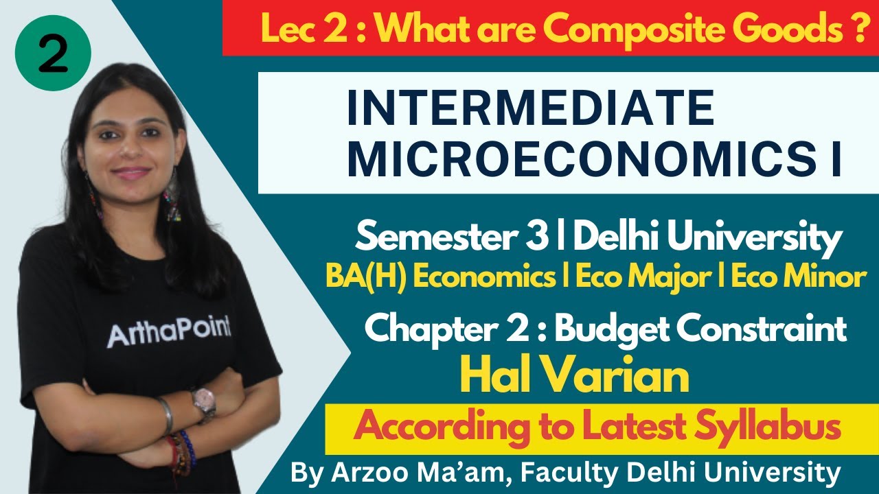 Composite Goods | Ch 2 Varian | Intermediate Microeconomics 1 | Eco(H ...