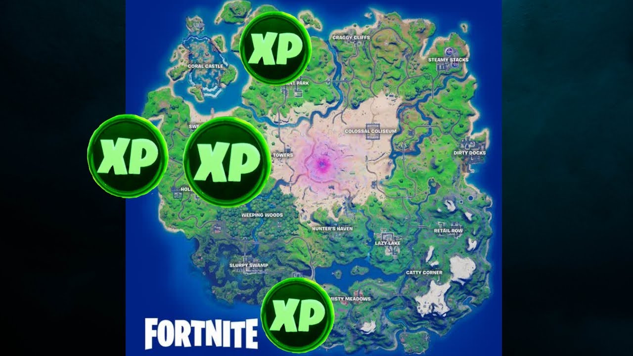 ALL Green XP Coins Locations Season 5 Week 7 - Fortnite - YouTube