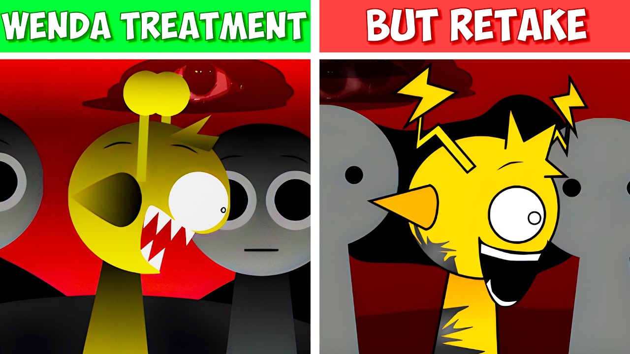 Sprunki - Wenda Treatment But Retake | Normal vs Horror - YouTube