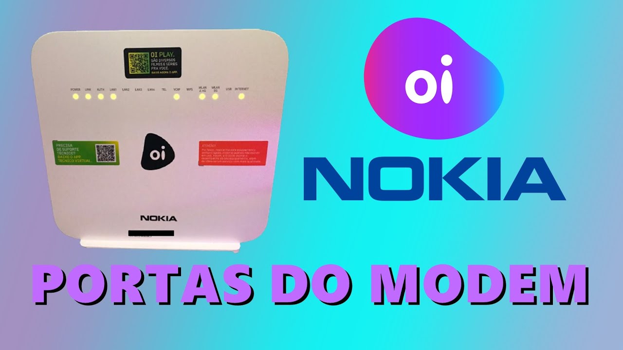 Como abrir portas do Modem GPON NOKIA OI G-140W-H - YouTube