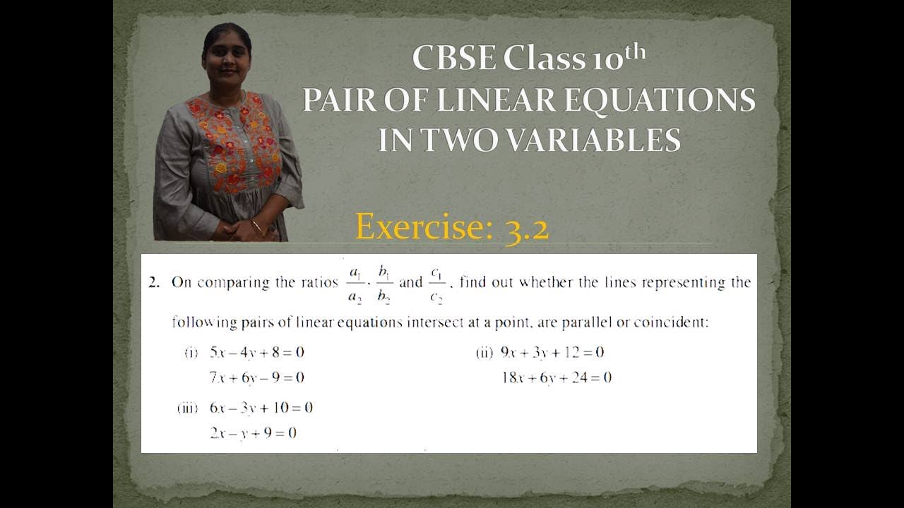 Ex3.2 Q2 Whether the lines representing the pairs of linear eq ...