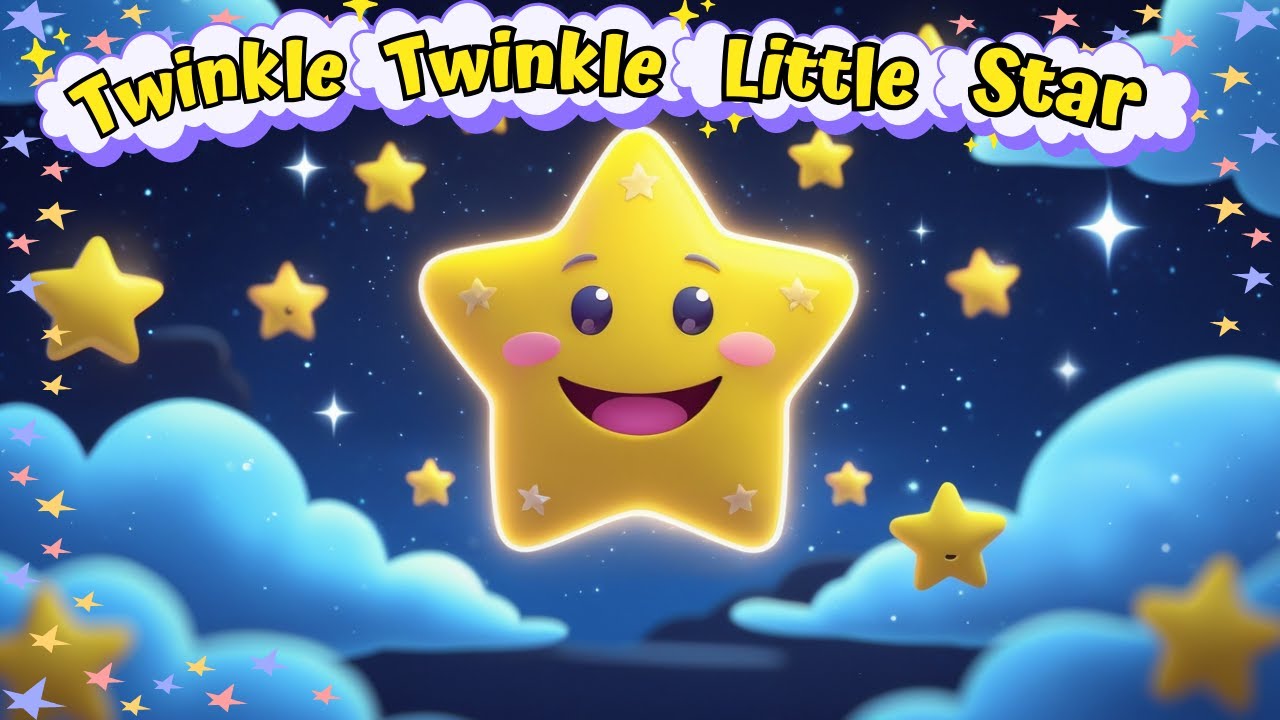 🌟 Twinkle Twinkle Little Star | Cute 3D Cartoon | Kids Bedtime Nursery ...