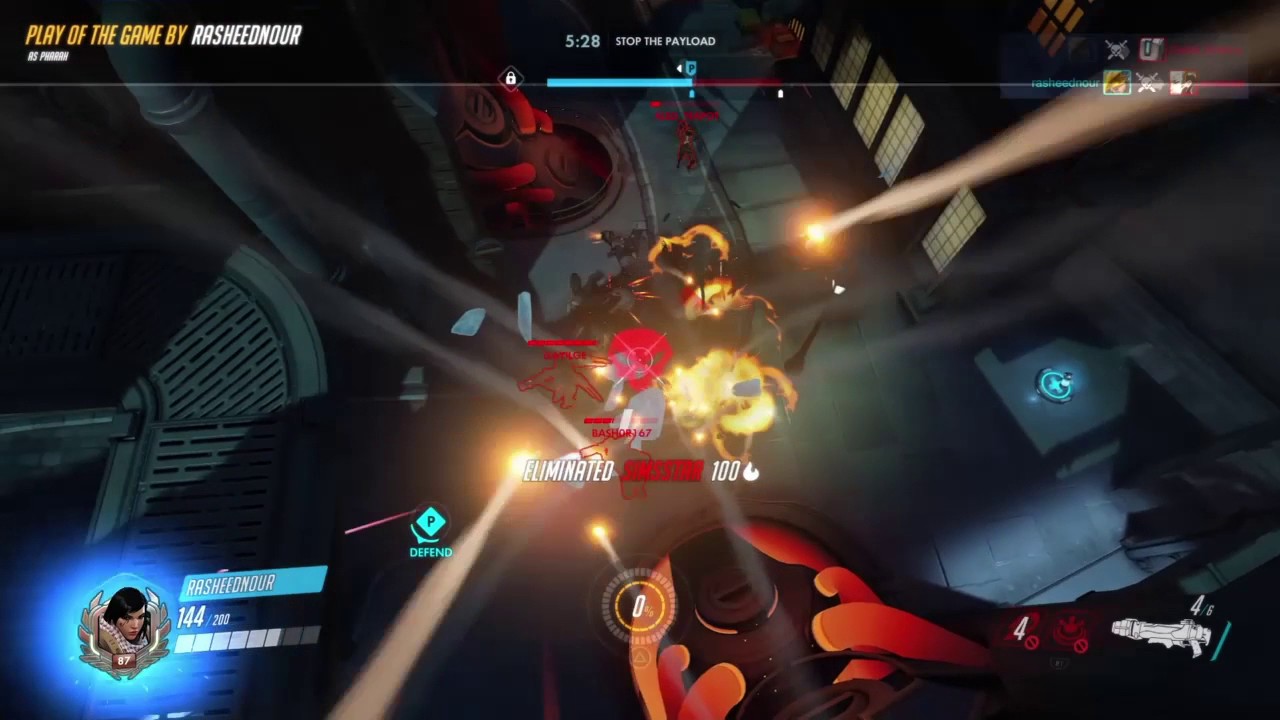 Overwatch Pharah ultimate 5 kill - YouTube