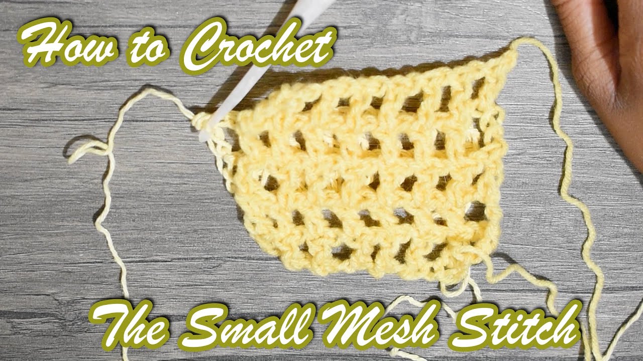 How to Crochet a Super Easy Mesh Stitch for Summer - YouTube