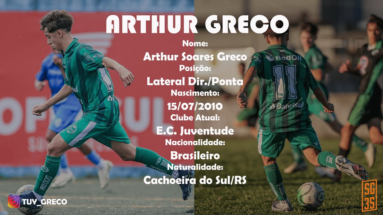 Arthur Soares Greco - 15/07/2010 - Lateral Direito/Ponta - YouTube