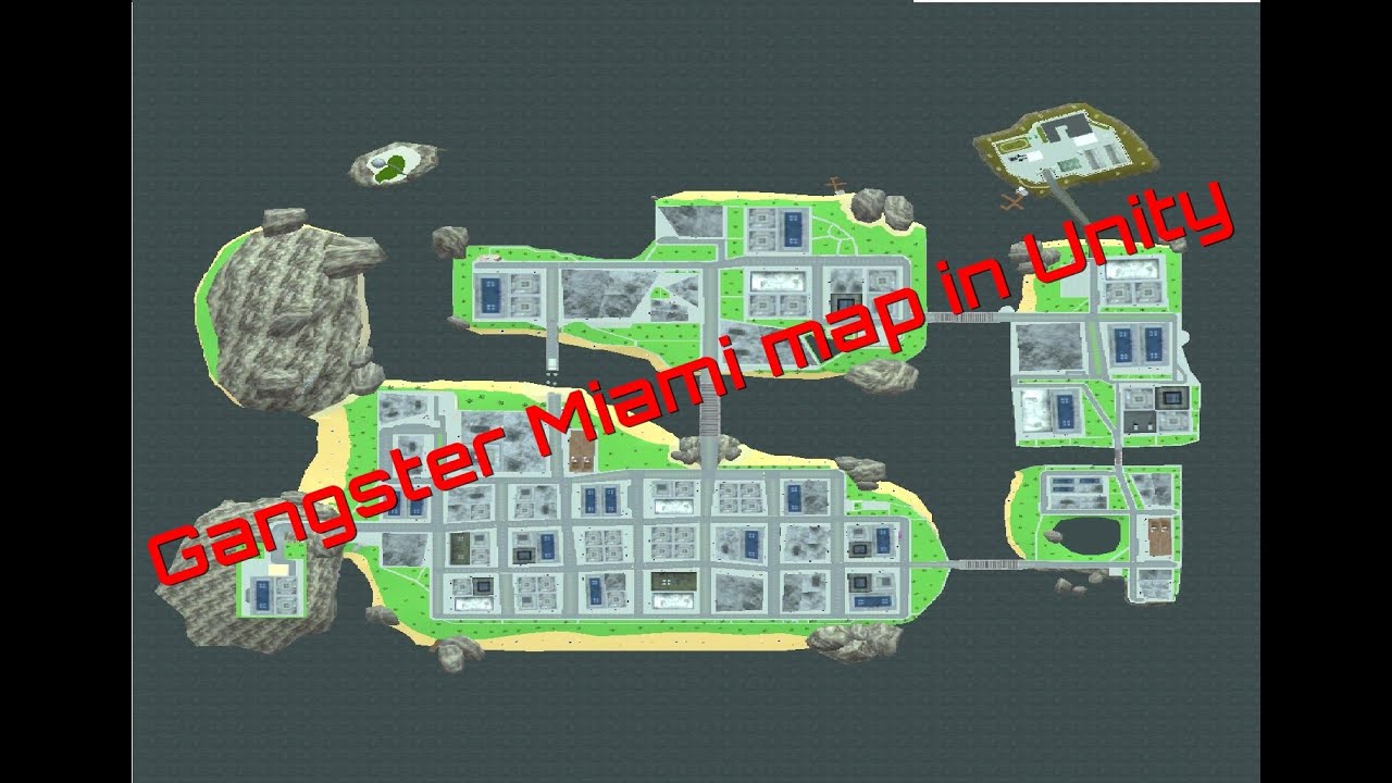 Gangster Miami map in Unity - YouTube