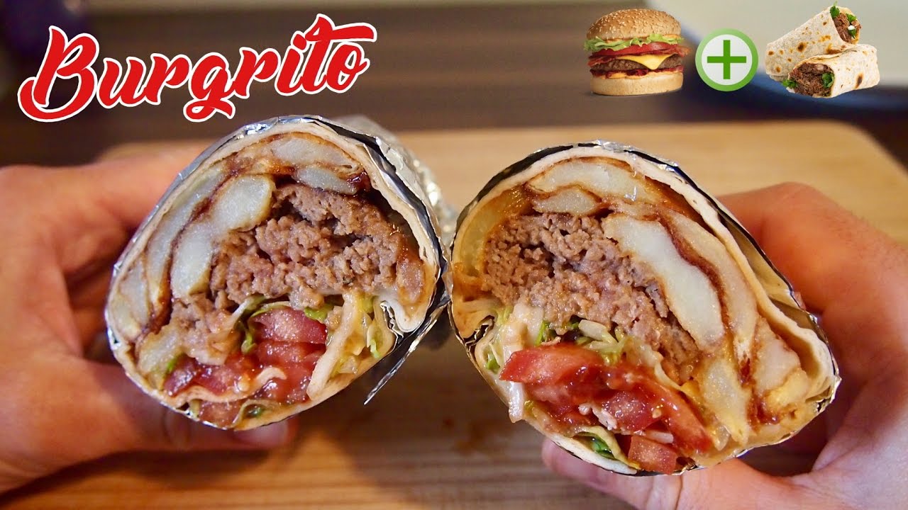BURGRITO | FUSION DE HAMBURGUESA Y BURRITO - YouTube
