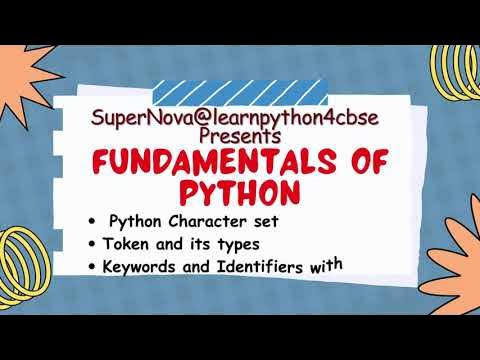 Class 11 CBSE | Class 11 CS | Class 11 IP | Fundamentals of Python | Tokens | Keyword ...